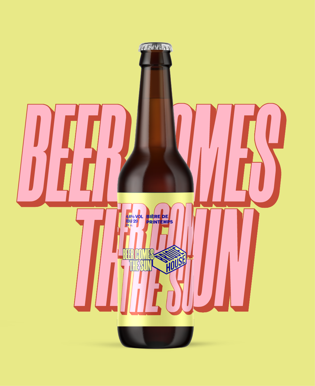 Beer Comes The Sun, bière de printemps à 4,6% de Brique house ...